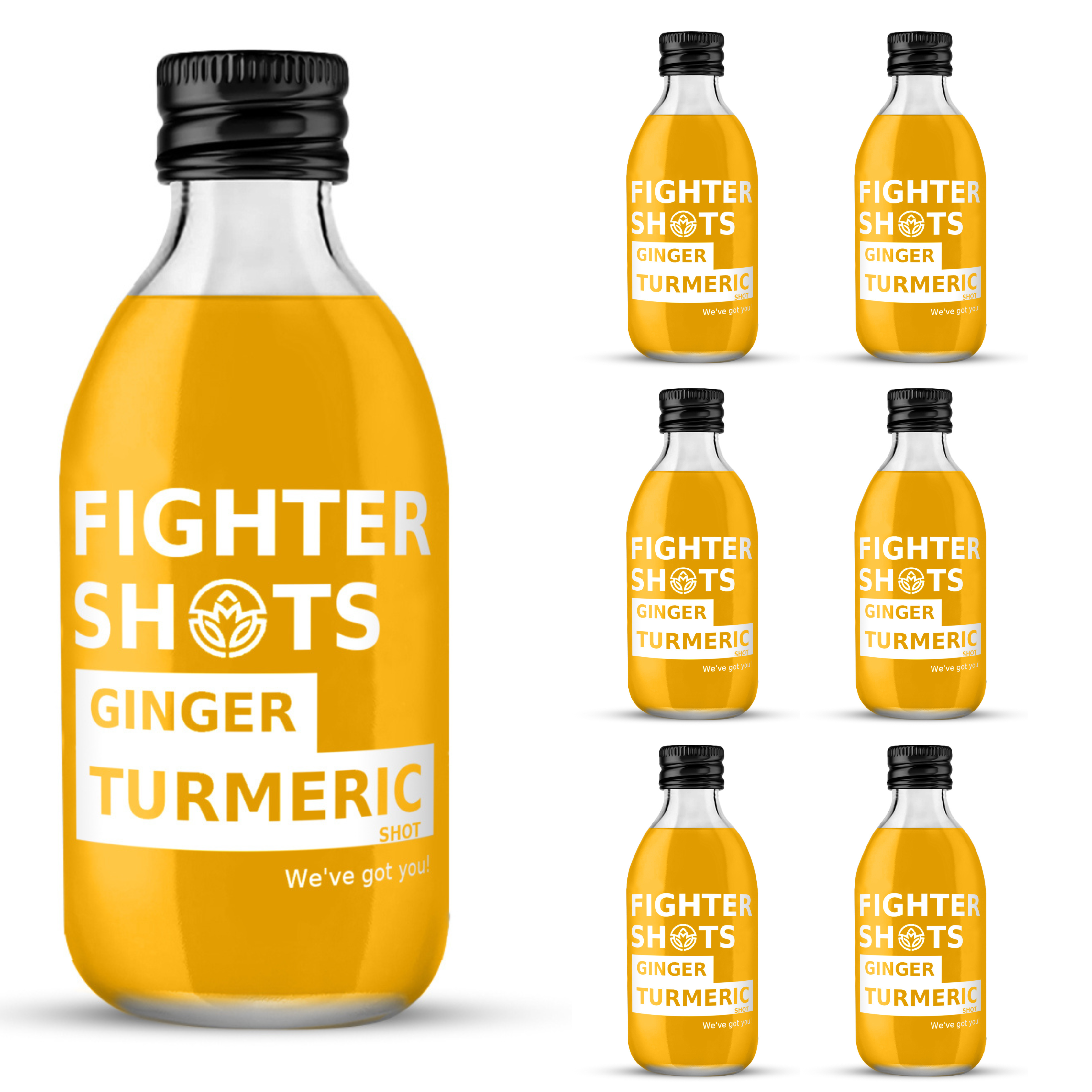 Fighter Shots 100% Natural Turmeric Dosing bottle - 250ml - LIMITED ST ...